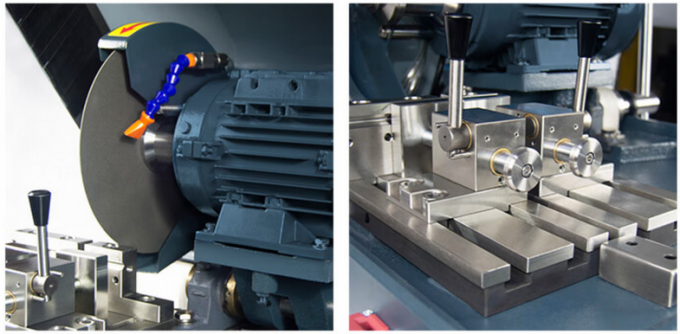 Manual Metallographic Cut-Off Machine Safety Lock And Emergency Stop ...