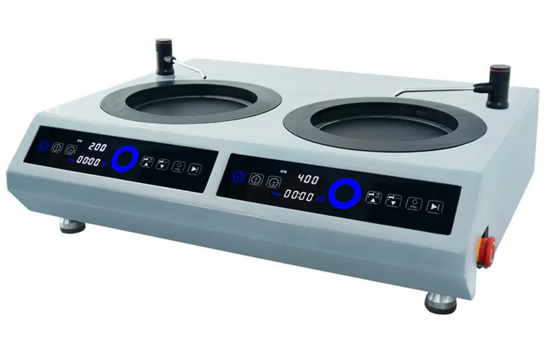 Alpha-208 Double Wheels individual control panel grinding polishing machine