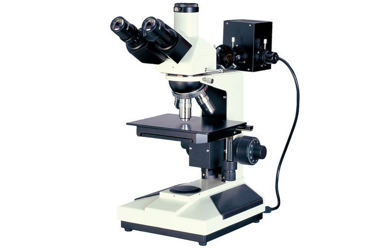 Upright Metallurgical Microscope , Vertical Illumination Reflected ...