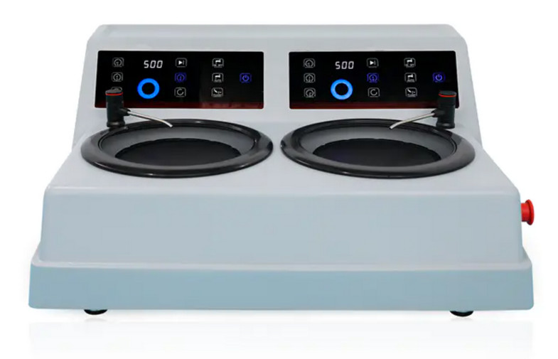 Alpha 202 Double Wheels Grinding Polishing Machine With Two Individual ...