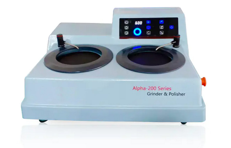 Double Wheels Grinding And Polishing Machine Alpha-200 Single Controlled