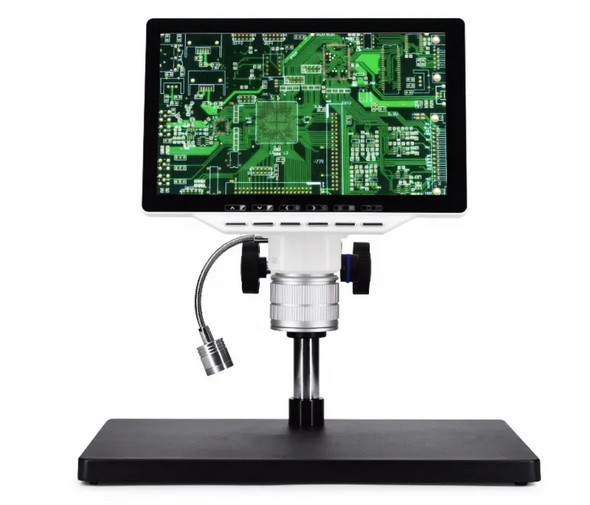 Integrated Industrial Video Microscope with Zoom Lens Max 4.5X and 12 ...